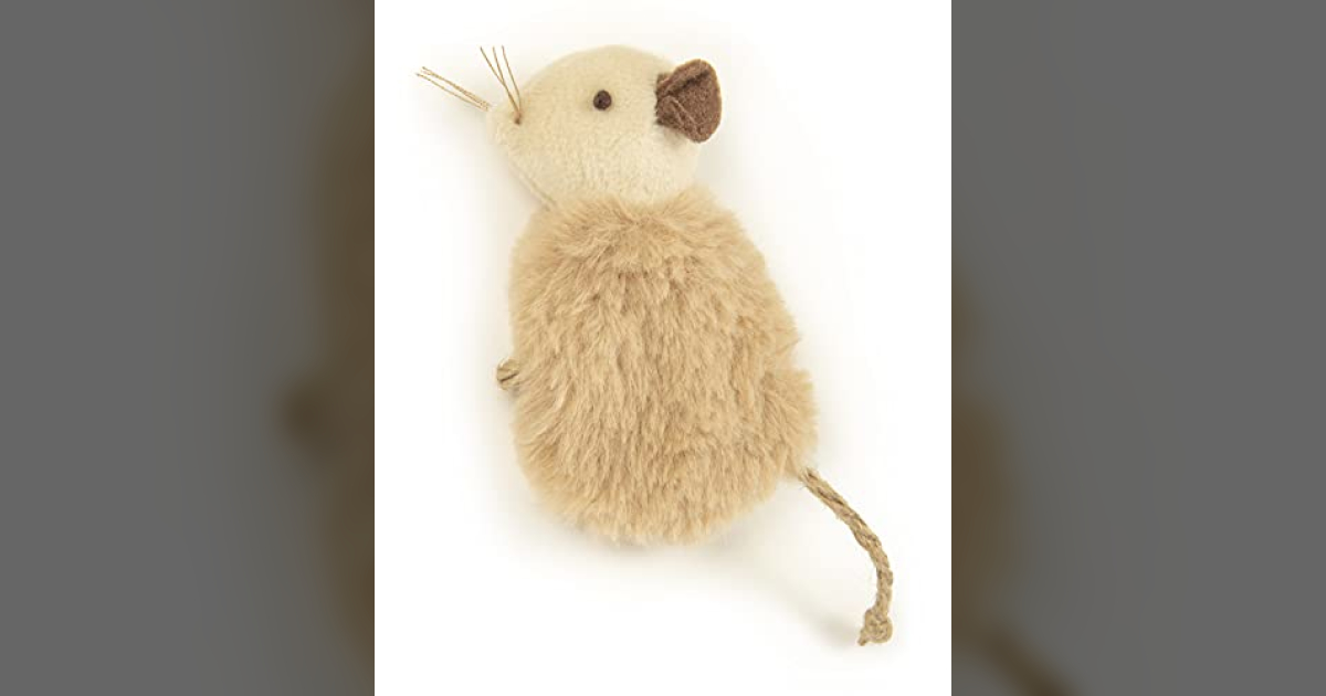 Timmy the Kitten Loves Soft Refillable Catnip Mouse Toy